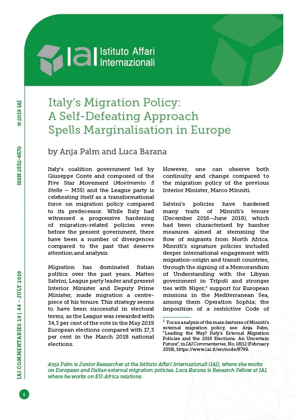 Italy's Migration Policy: A Self-Defeating Approach Spells ...